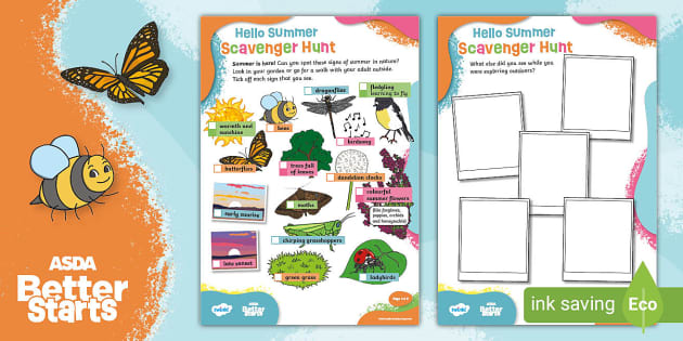 FREE! - ASDA Better Starts: Summer Scavenger Hunt - Twinkl FREE! - ASDA Better Starts: Summer Scavenger Hunt - Twinkl