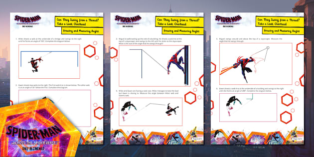 FREE! - 👉 Across the Spider-Verse: Drawing and Measuring Angles