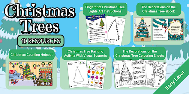 Christmas Trees Early Level Resource Pack