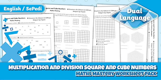 Grade 4 Maths Multiplication and Division Pack Sepedi/Eng