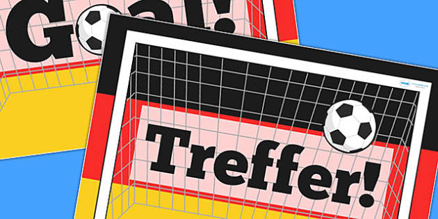 German Goal Display Poster (profesor hizo) - Twinkl German Goal Display Poster (profesor hizo) - Twinkl