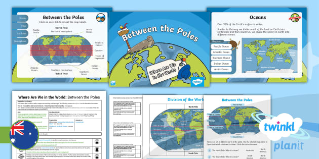 Year 2 HASS Geography Where Are We in the World Lesson 3