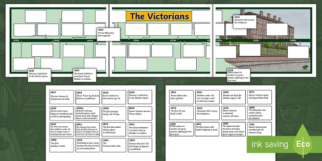 Victorian Timeline Worksheet (teacher made)