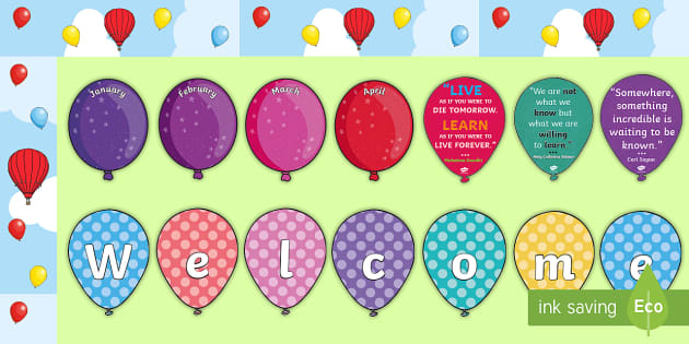 Ultimate Balloons Classroom Display Pack (teacher made)