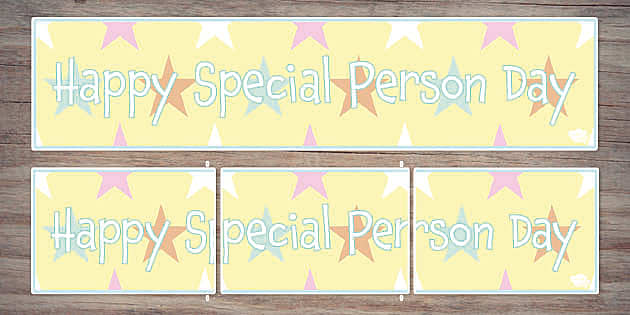 Special Person Banner | Twinkl Party (profesor hizo)