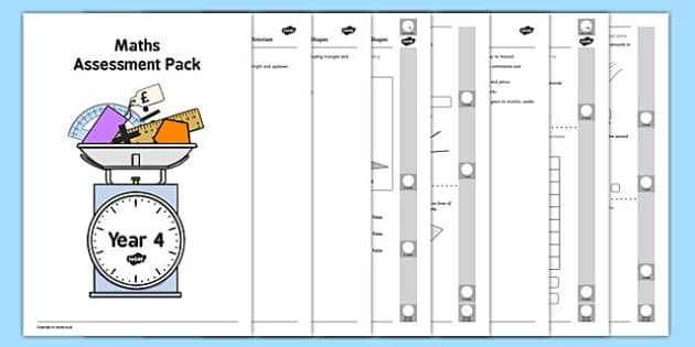 Year 4 Maths Assessment Pack Term 2 (teacher made) - Twinkl