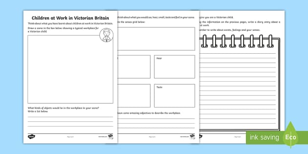 Children Working in Victorian Britain Worksheet - Twinkl