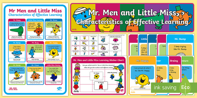 Mr Men and Little Miss Characteristics of Effective Learning Display Pack Mr Men and Little Miss Characteristics of Effective Learning Display Pack