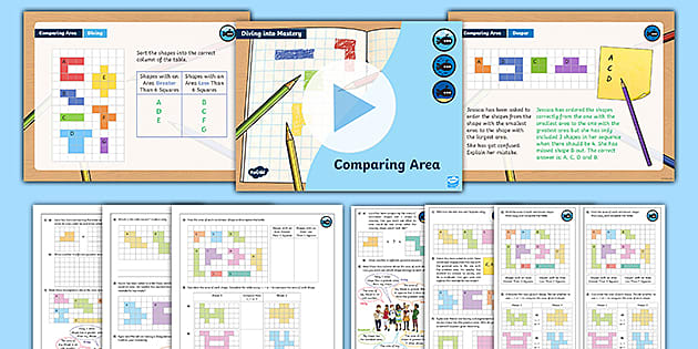 👉 Year 4 White Rose Maths Lesson Pack Comparing Area