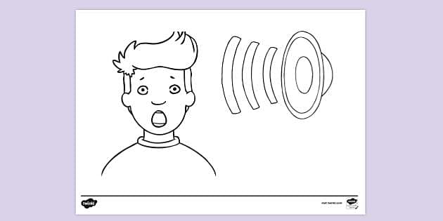 FREE! - Funny Sound Cards Surprised Aspect Colouring Sheet