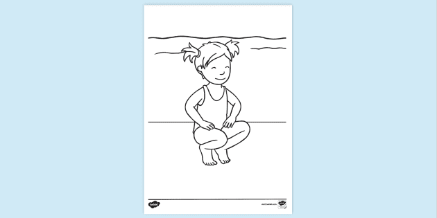 Get Head Wet Colouring Sheet | Colouring Sheets - Twinkl