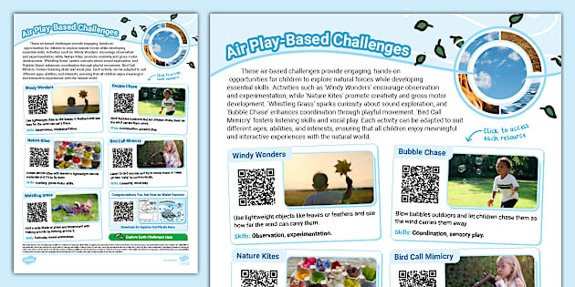 * NEW * Air Play-Based Challenges - Twinkl
