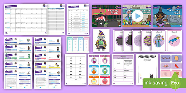 Phonics Level 1 Witches and Wizards Weekly Lesson Pack