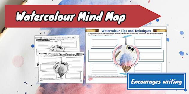 * NEW * Watercolour Tips and Techniques Mind Map