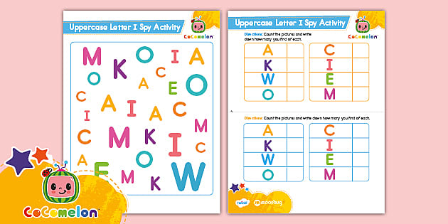FREE CoComelon: Uppercase Letter I Spy Activity - Twinkl