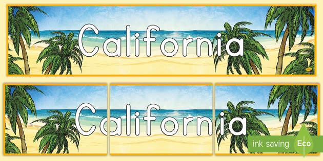 California Banner (teacher made)