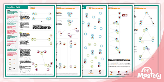 PE Mastery: Stage 1 Ball Skills Games Pack - Twinkl