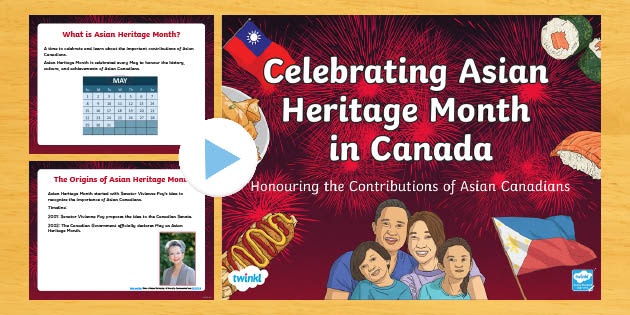 Celebrating Asian Heritage Month in Canada PowerPoint