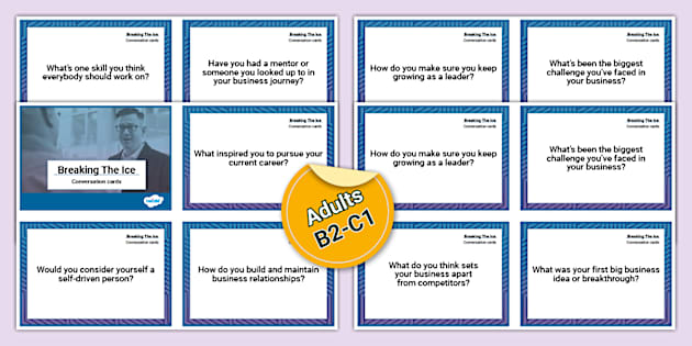 ESL Socialising Conversation Cards [Adults, B2] - Twinkl