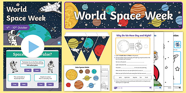 World Space Week -Themed Day Activity Pack (teacher made)