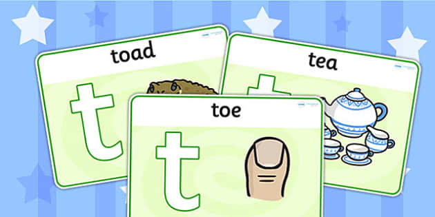 Initial t Sound modelling dough Mats (teacher made) - Twinkl