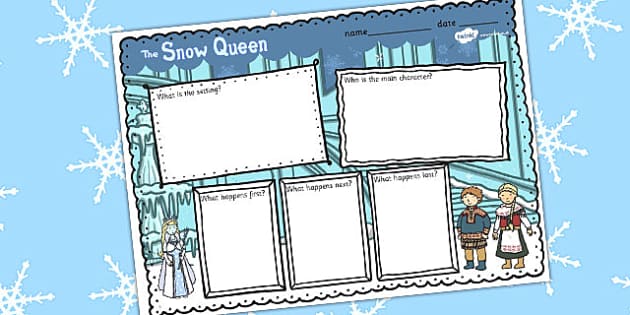 The Snow Queen Book Review Writing Frame (teacher made)