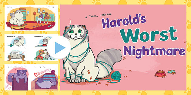 Harold's Worst Nightmare Story PowerPoint (teacher made)
