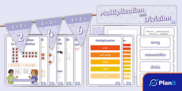 Y2 Multiplication and Division Display Pack (teacher made)