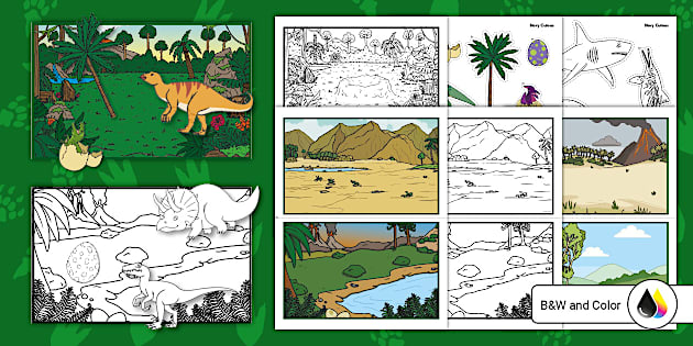 Early Childhood Dinosaurs Build a Story Busy Bag Activity