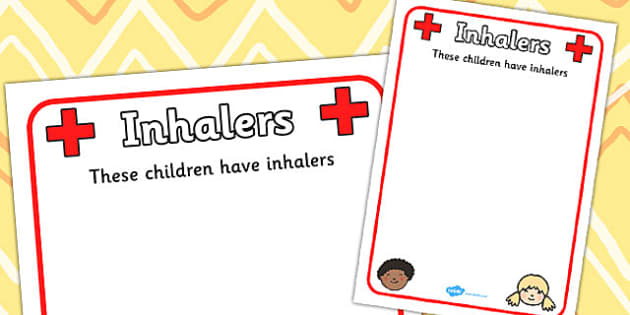FREE! - Pupil Inhalers Information Poster (teacher made)