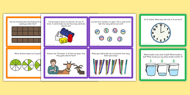 Fractions Challenge Cards | Class Resource | Maths Problems