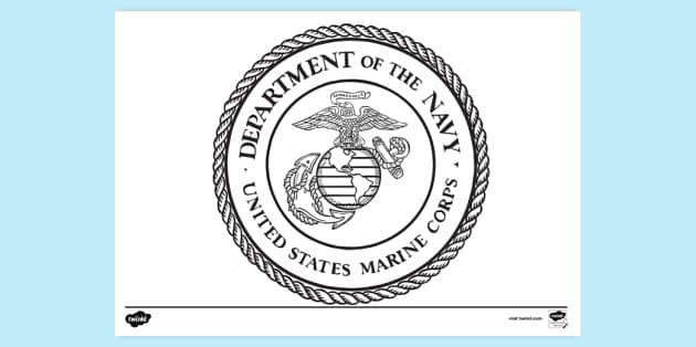 Marine Corps Colouring | Colouring Sheets - Twinkl