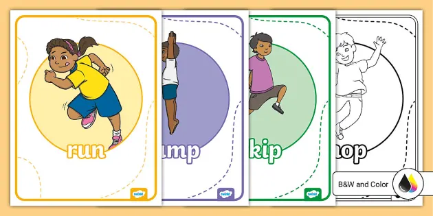 Movement Picture Cards (teacher made) - Twinkl