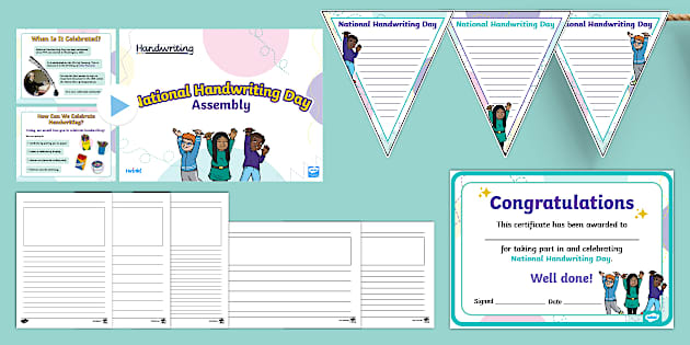 National Handwriting Day Whole School Assembly and Activity Pack