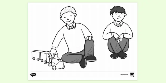 Taking Turns Coloring Pages