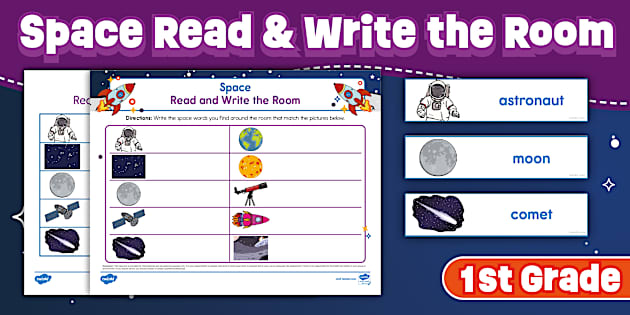 Space Read and Write the Room Worksheet