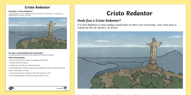 Ficha de Dados sobre o Cristo Redentor (teacher made)