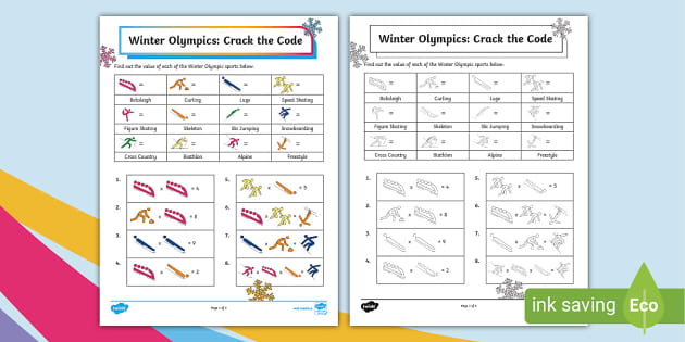Winter Olympics Canadian Multiplication Activity - Twinkl