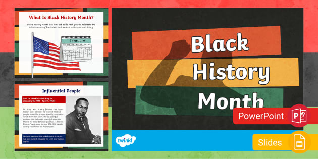 Black History Month Presentation PowerPoint Twinkl