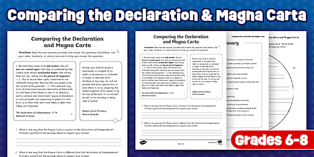The Declaration of Independence and the Magna Carta: Compare and ...