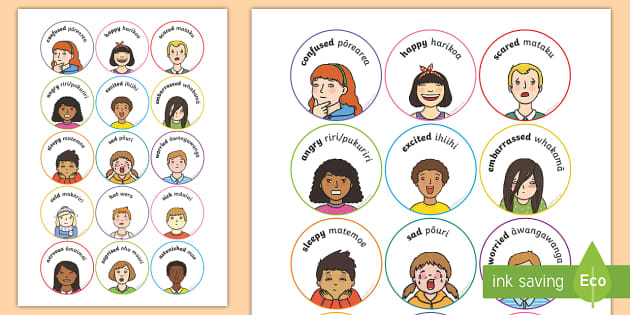 Emotion Discs Display Cut-Outs (teacher made) - Twinkl