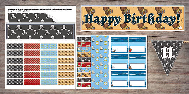 Pirate Birthday Party Pack | Twinkl Party (teacher made)