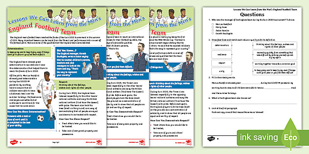 UKS2 Lessons We Can Learn from the England Football Team