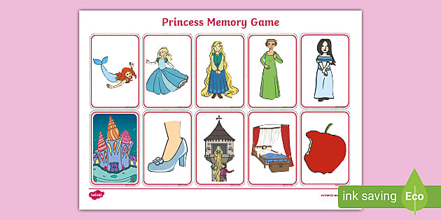 FREE! - Princess Memory Game (teacher made) - Twinkl
