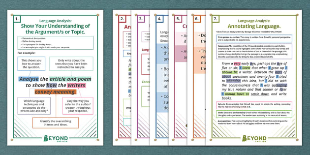 Language Analysis Posters (Hecho por educadores) - Twinkl Language Analysis Posters (Hecho por educadores) - Twinkl