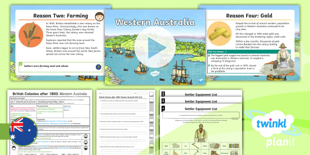 British Colonies Lesson 2: West Australia Lesson Pack