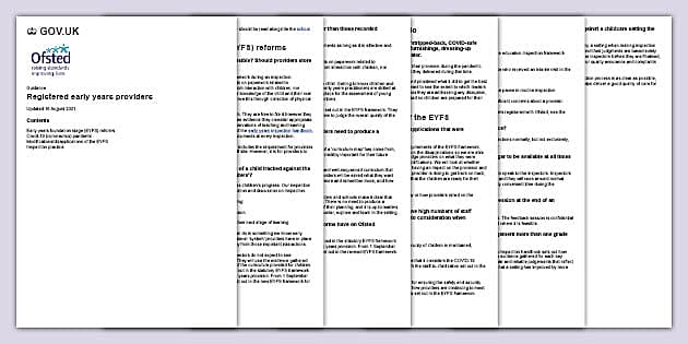 Ofsted EIF Inspections - what EYFS settings need to know when they get ‘the