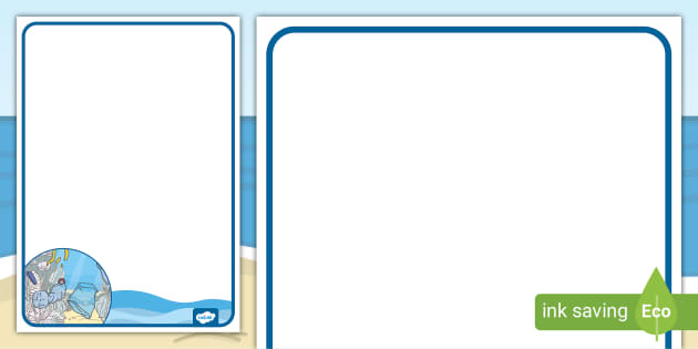 Design Your Own Save the Oceans Poster Activity Sheet