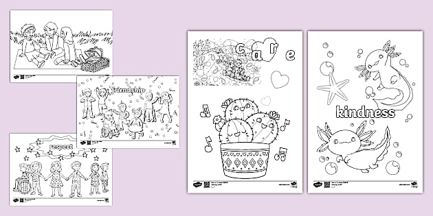 Friendship Colouring Pages | Parents Ages 5-7 - Twinkl