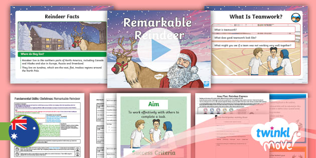 Move PE Year 5-6 Fundamental Skills: Christmas: Remarkable Reindeer Lesson